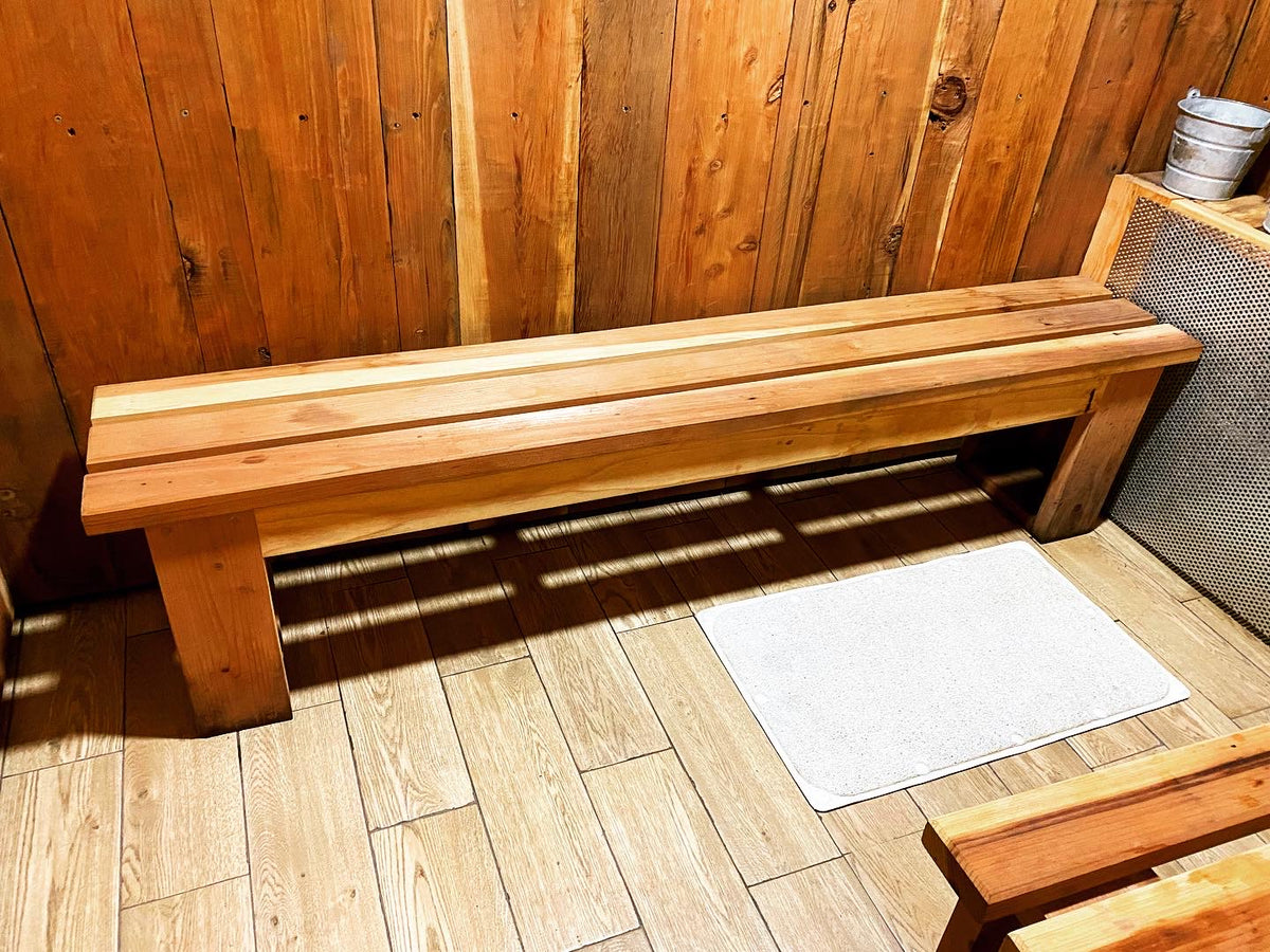 Best Redwood Spa Sauna Solid Benches - 100% Redwood - Home Delivery