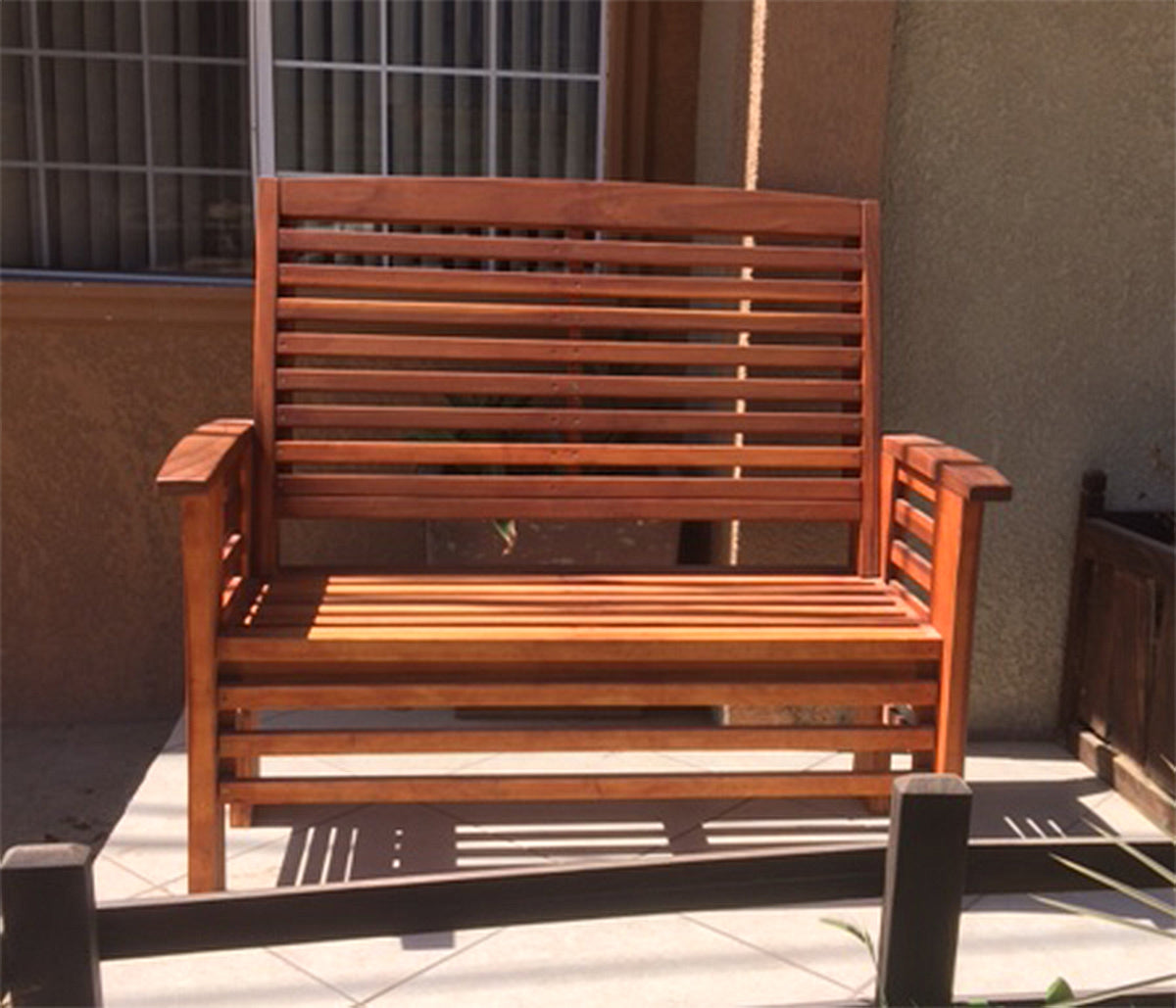 Best Redwood Garden Outdoor Bench - 100% Redwood - Home Delivery