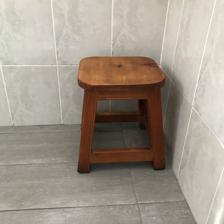 Solid Redwood Foot Stool by Best Redwood - Home Delivery